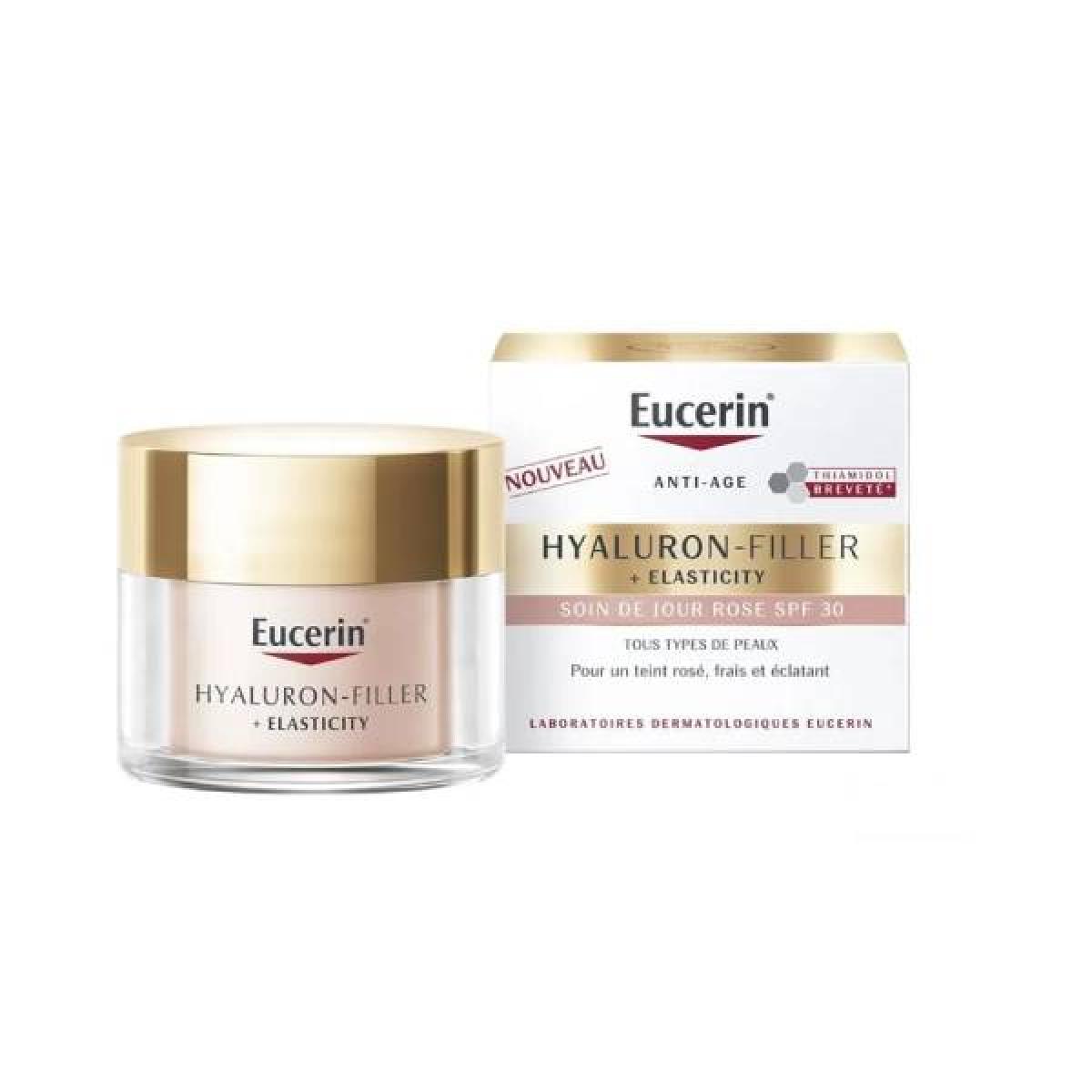 EUCERIN Hyaluron-filler + elasticity soin de jour rose SPF 30 recharge ...