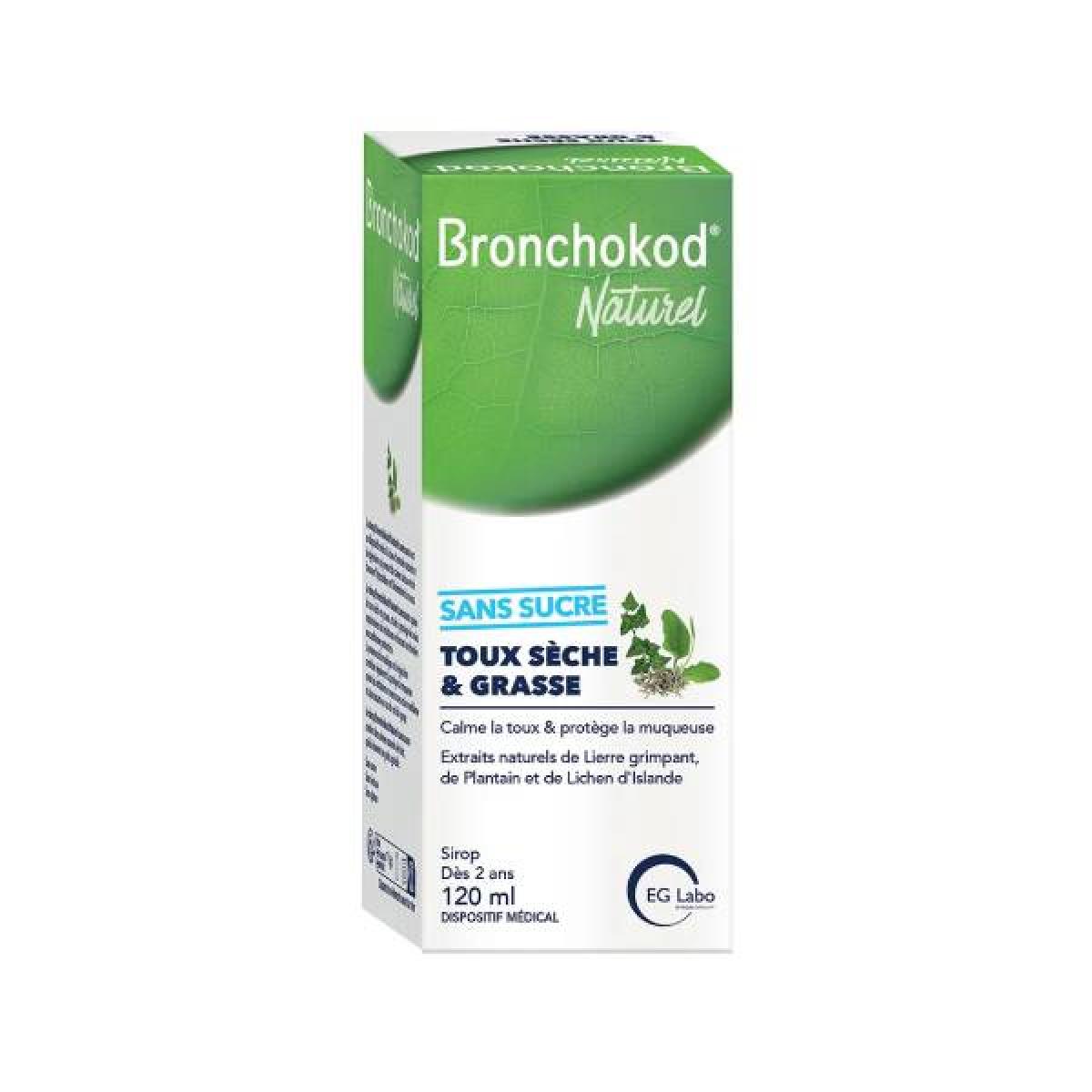 EG LABO Bronchokod naturel sirop toux sèche & grasse 120ml ...