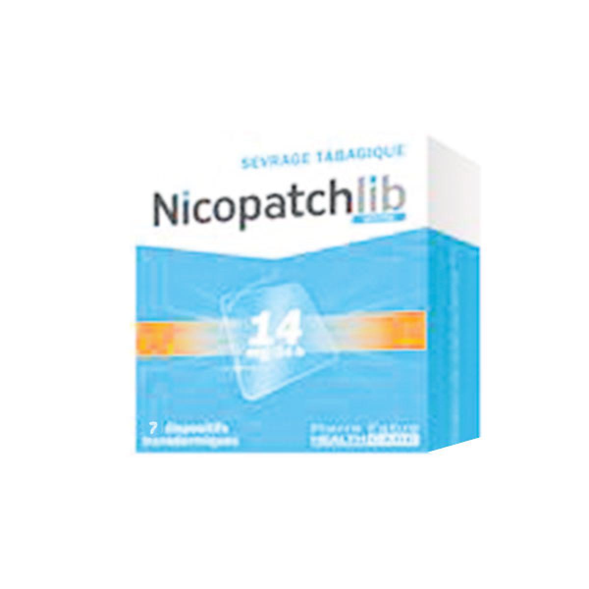 NICOPATCH Nicopatchlib 14mg/24h 7 patchs - Médicaments - Pharmarket