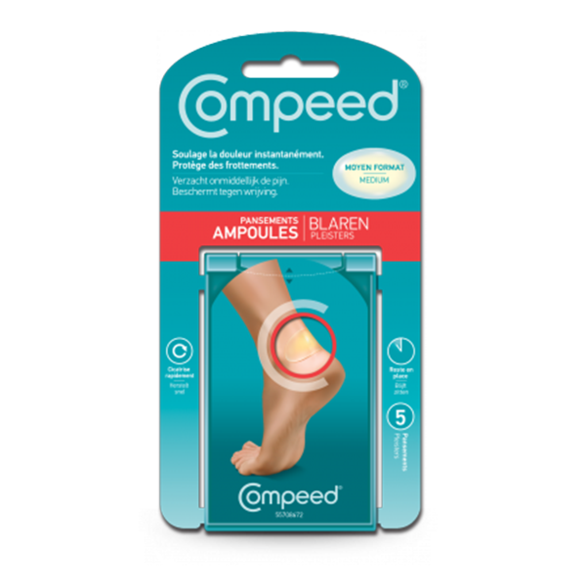 COMPEED Ampoule moyen format 5 pansements - Parapharmacie - Pharmarket