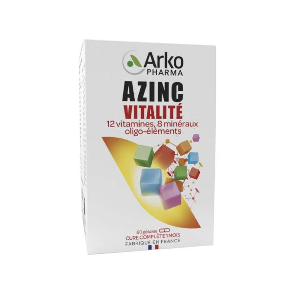 ARKOPHARMA Azinc forme et vitalité adulte 60 gélules - Parapharmacie ...