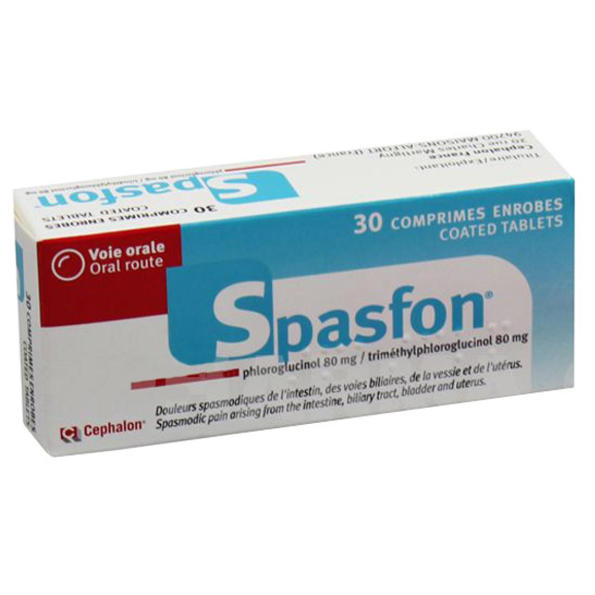 Spasfon 30 comprimés enrobés dans Crampes et ballonnements sur Pharmarket