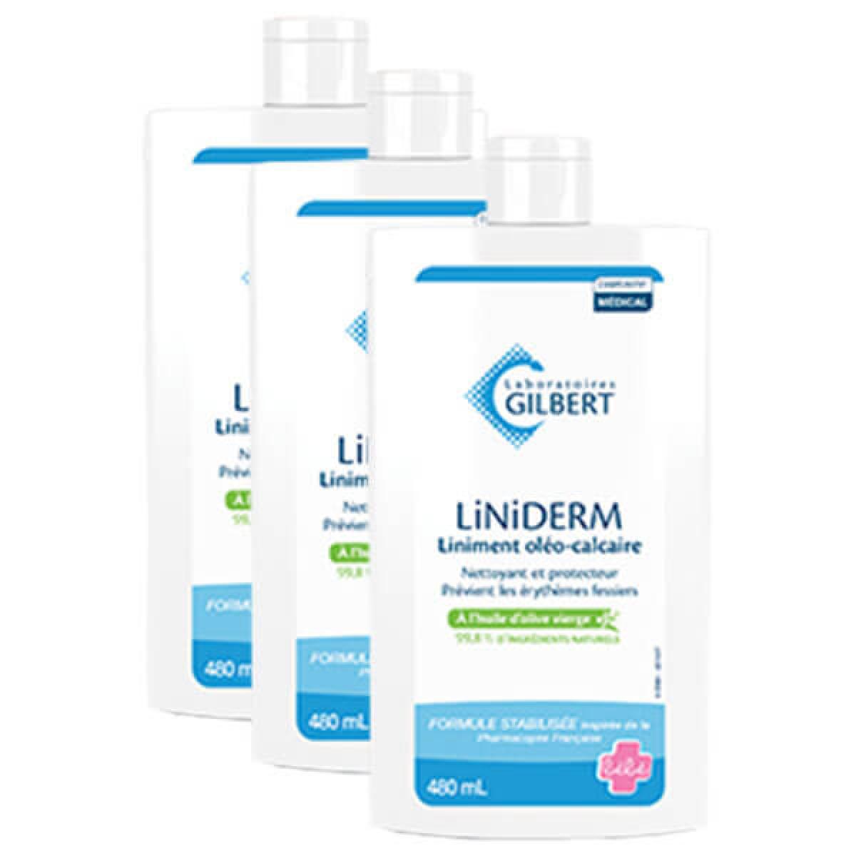 GILBERT Liniderm liniment oleo-calcaire lot 3x480ml - Parapharmacie ...