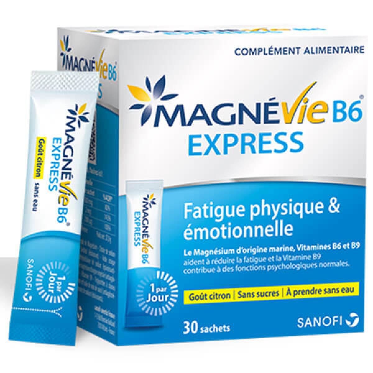 SANOFI Magnévie B6 express 30 sachets - Parapharmacie - Pharmarket