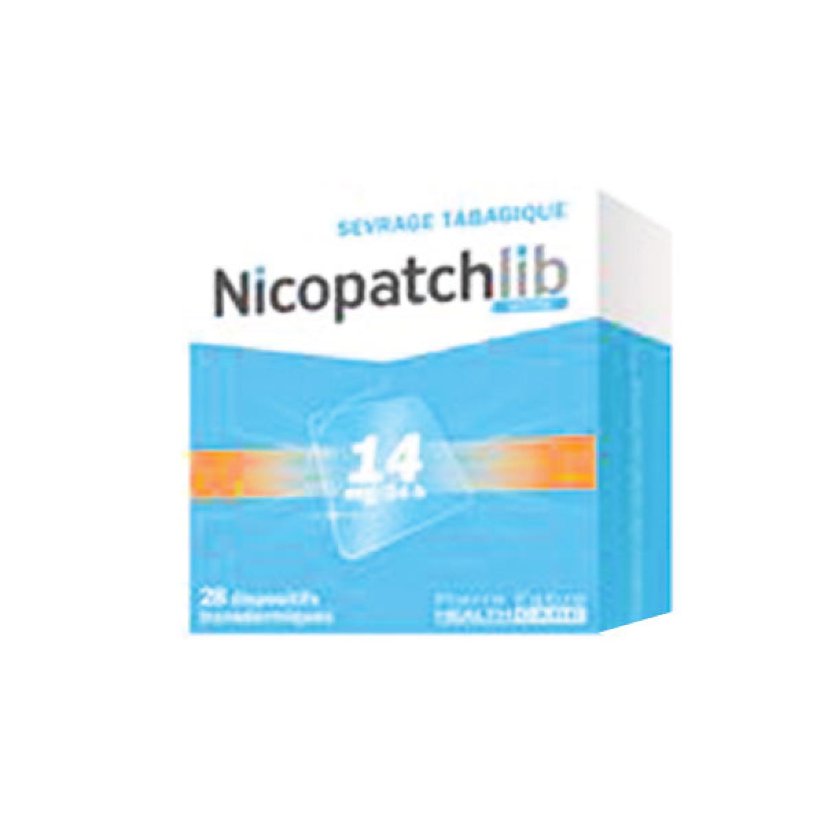 NICOPATCH Nicopatchlib 14mg/24h 28 patchs - Médicaments - Pharmarket