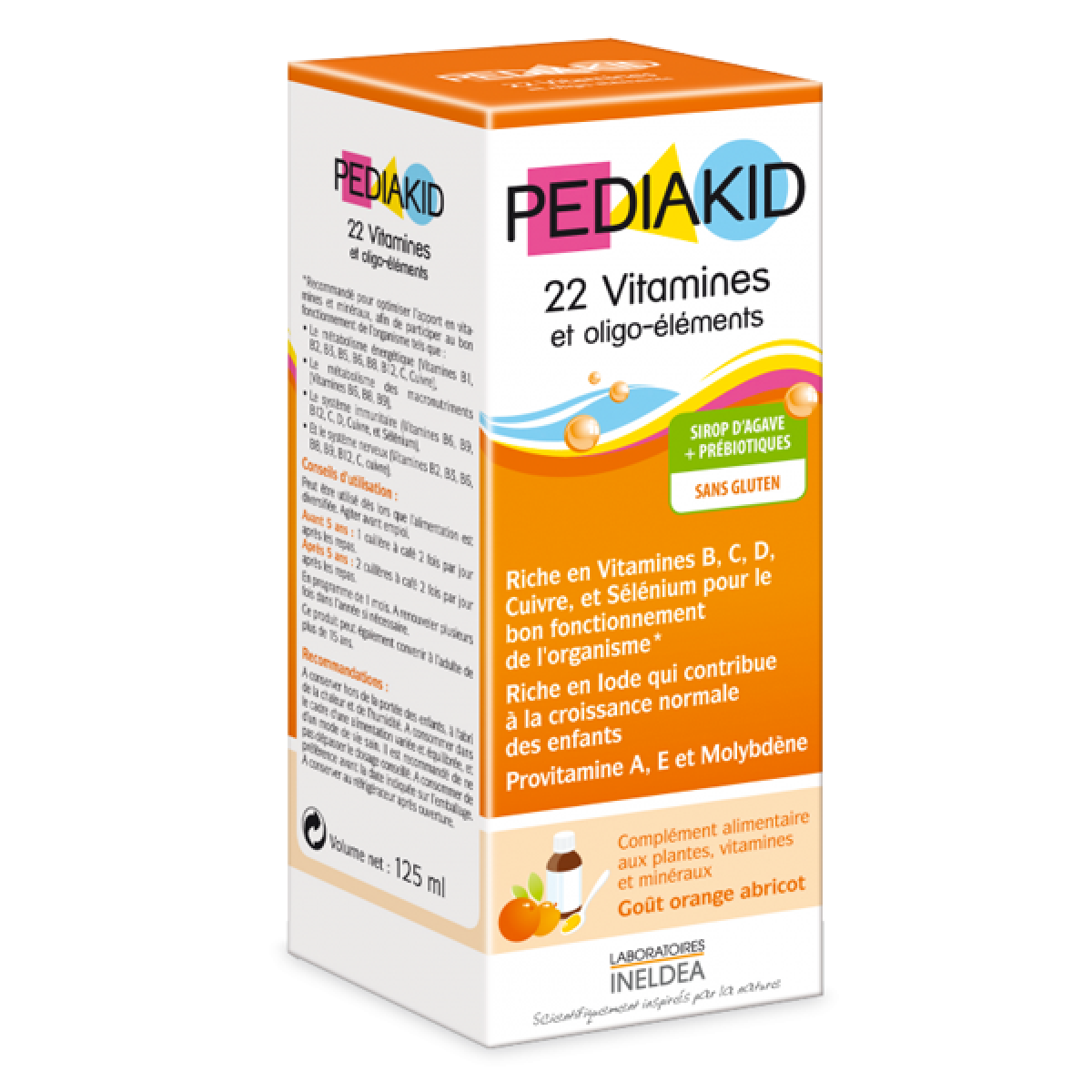 PEDIAKID 22 vitamines et oligo-éléments 125ml - Parapharmacie - Pharmarket