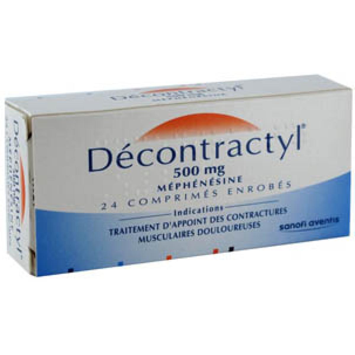 SANOFI Décontractyl 500mg 24 comprimés enrobés - Médicaments - Pharmarket