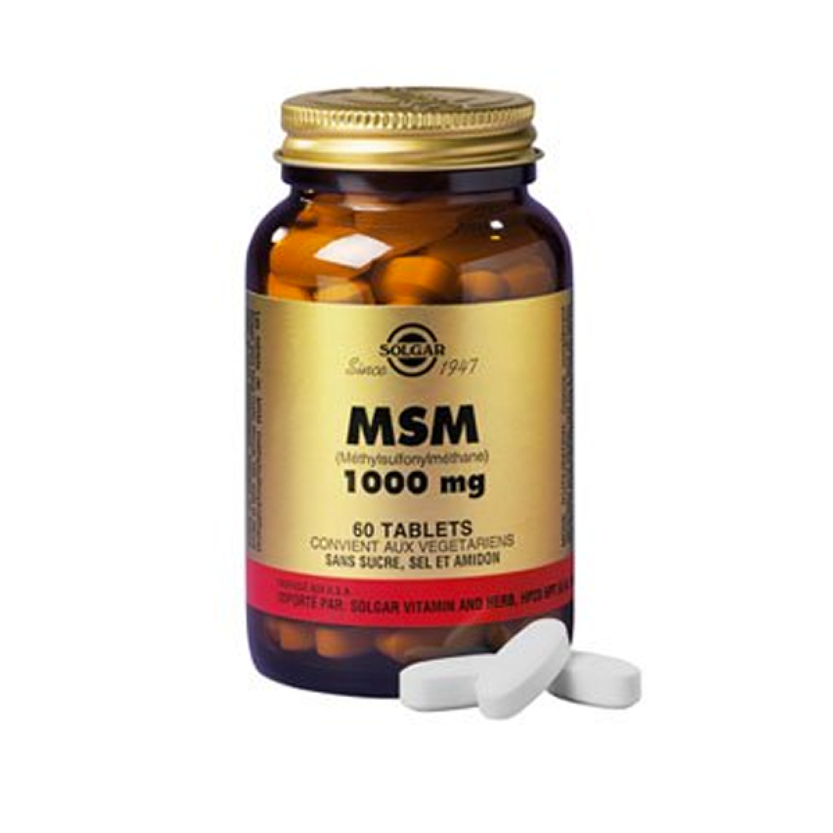 SOLGAR Msm 1000mg 60 tablets - Parapharmacie - Pharmarket