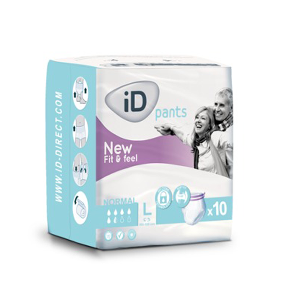 ONTEX iD pants fit & feel normal taille L 10 unités - Parapharmacie - Pharmarket