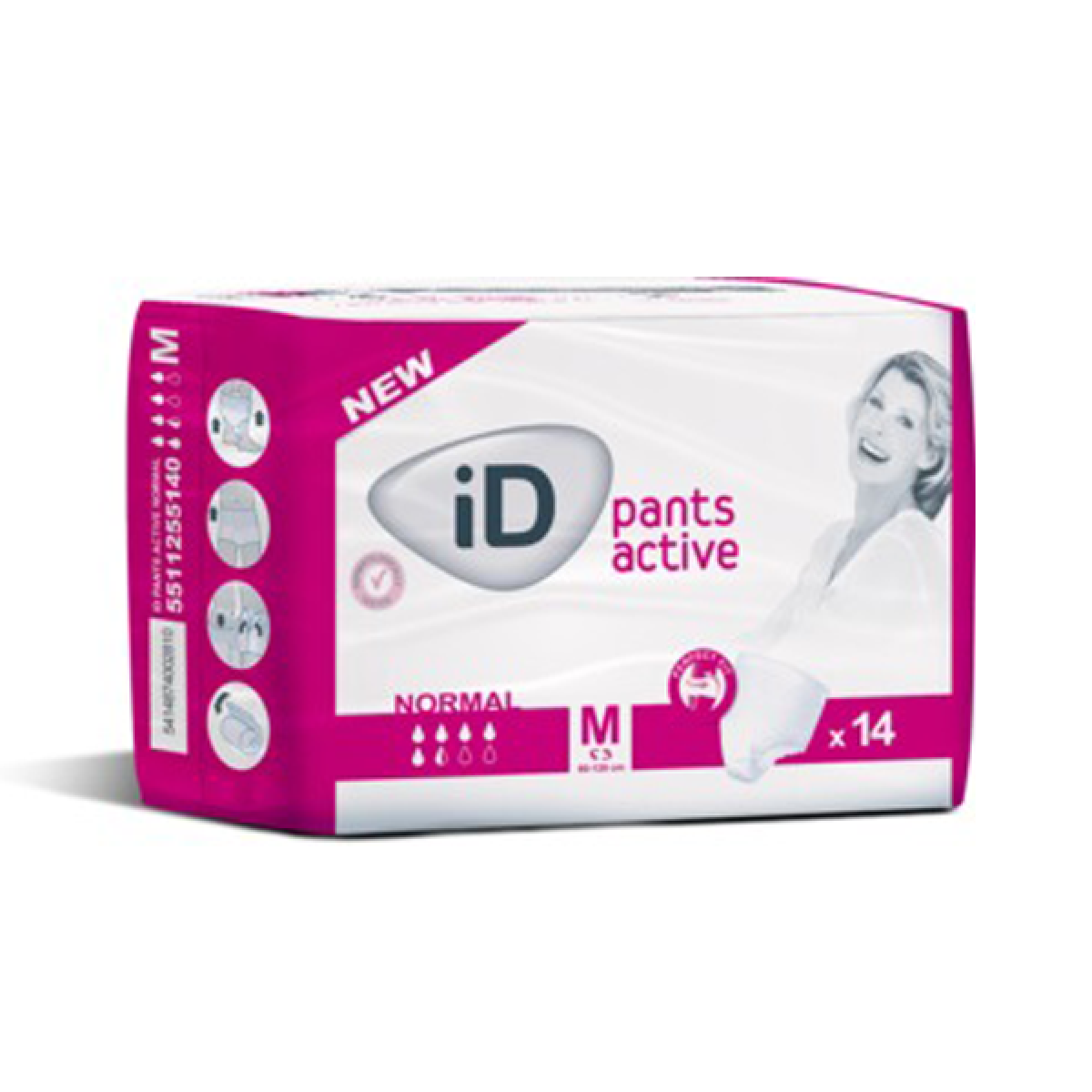 ONTEX iD pants active normal taille M 14 unités - Parapharmacie - Pharmarket